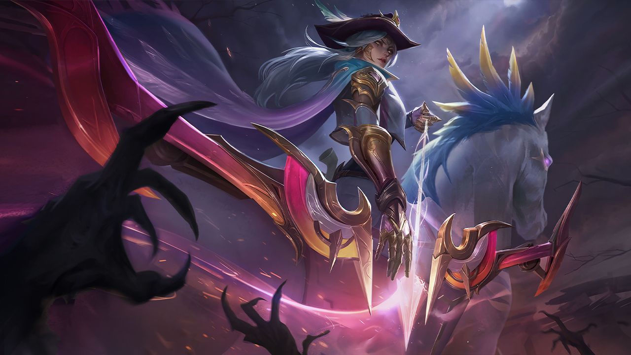 League Of Legends Ashe Skins Heartseeker Ashe League Of Legends Skin