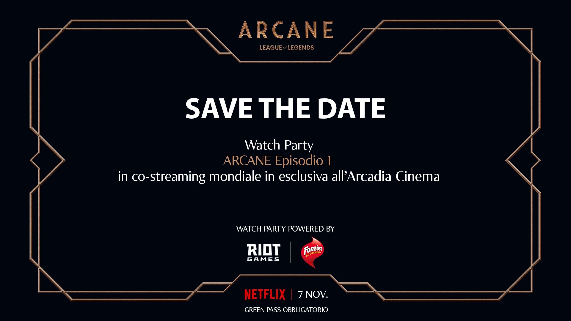 Arcane Al Cinema, con un Watch Party dedicato alla community