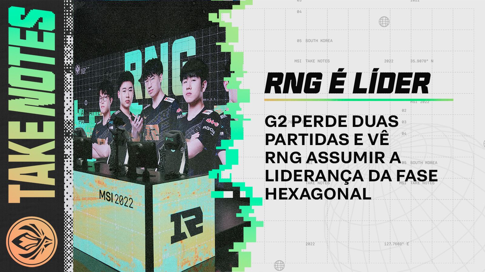 MSI 2022: RNG bate G2 e assume liderança