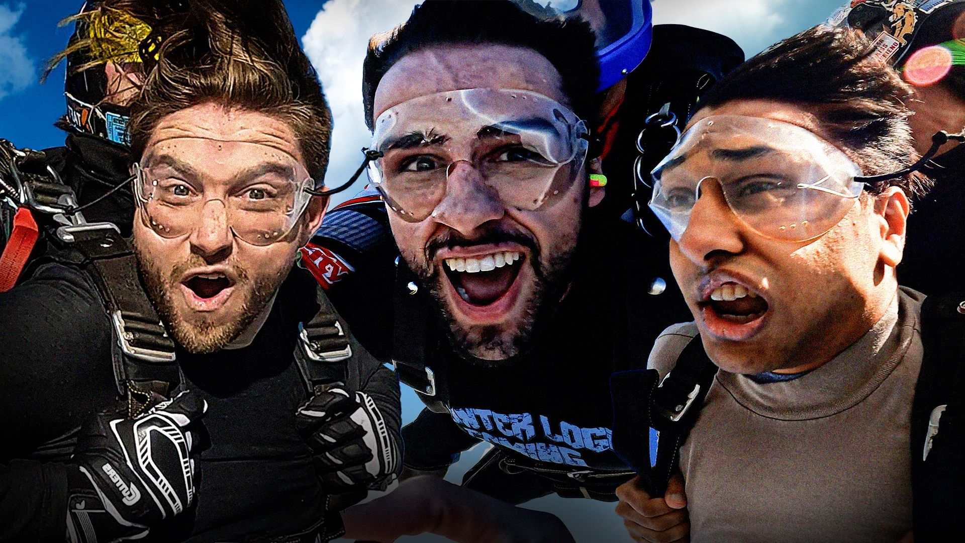 Dash and LCS pros go skydiving